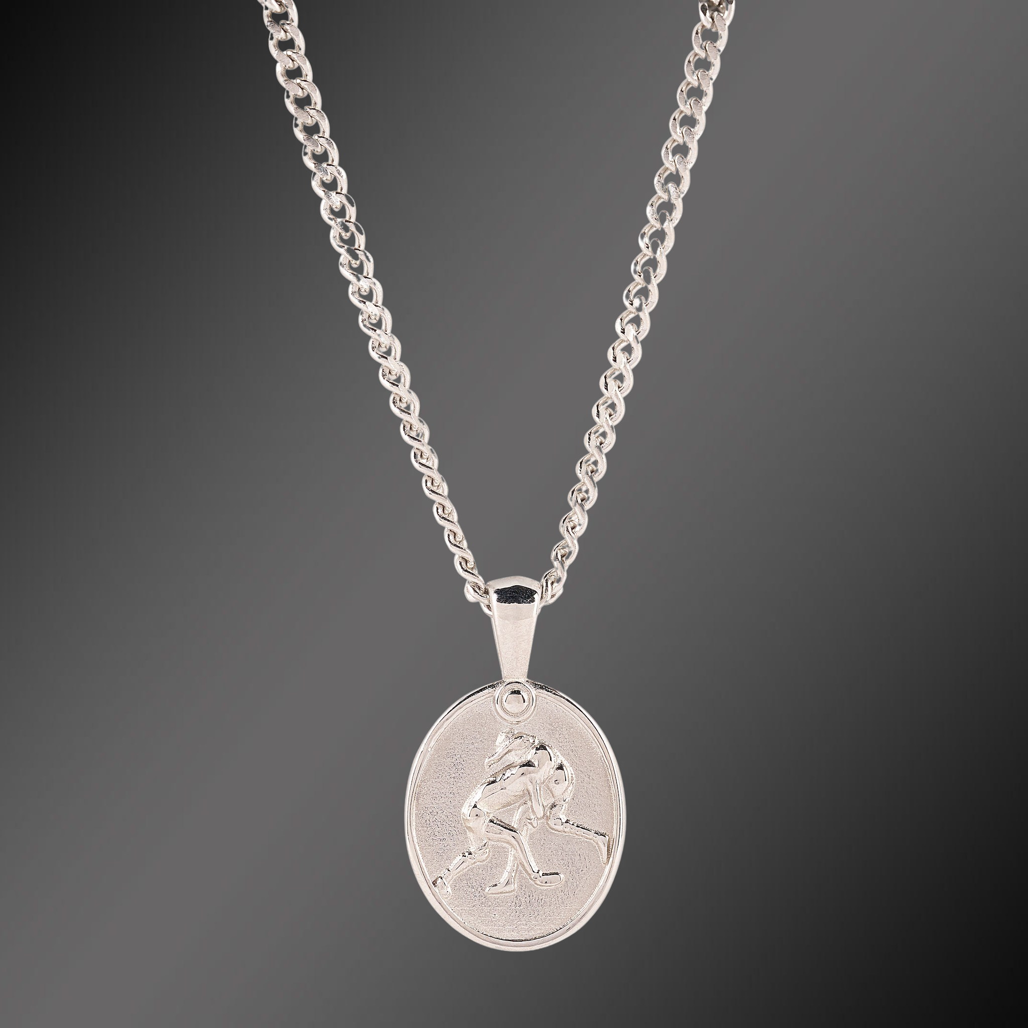 Champion's Creed Silver Chain & Pendant Set | Modern Wrestler